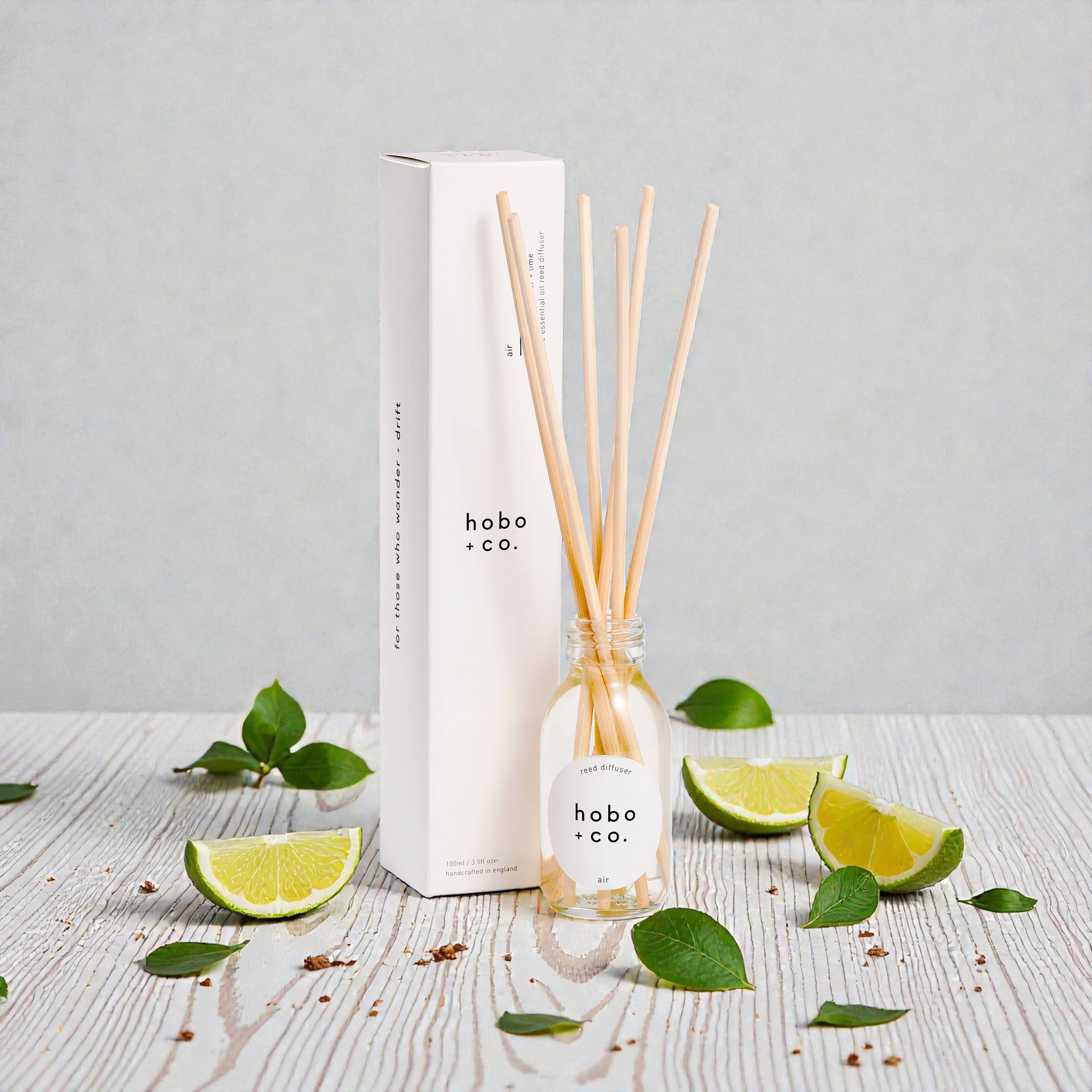 Air Aromatherapy Reed Diffuser Tea Tree, Lime & Coriander by Hobo + Co ...